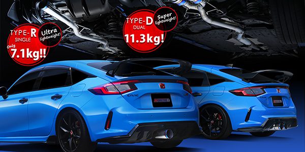 FULL TITANIUM MUFFLER for CIVIC TYPE-R FL5 | TOMEI POWERED USA